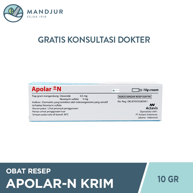 Jual Apolar N Cream 10 G Di Seller Apotek Mandjur Official Store ...