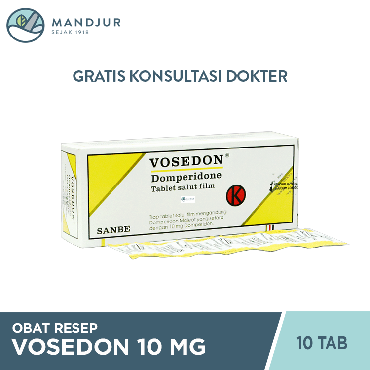 Jual Vosedon 10 Mg Strip 10 Tablet Di Seller Apotek Mandjur Official ...