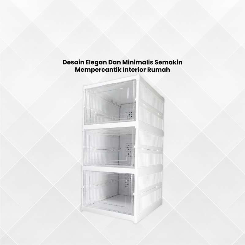 Promo Oem Rb-c867 Rak Sepatu Lipat Anti Debu Lemari Multifungsi ...