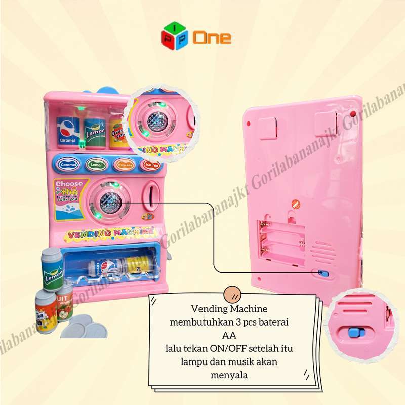 Jual Vending Machine Mainan Anak Mesin Minuman Otomatis Lampu Dan Lagu ...