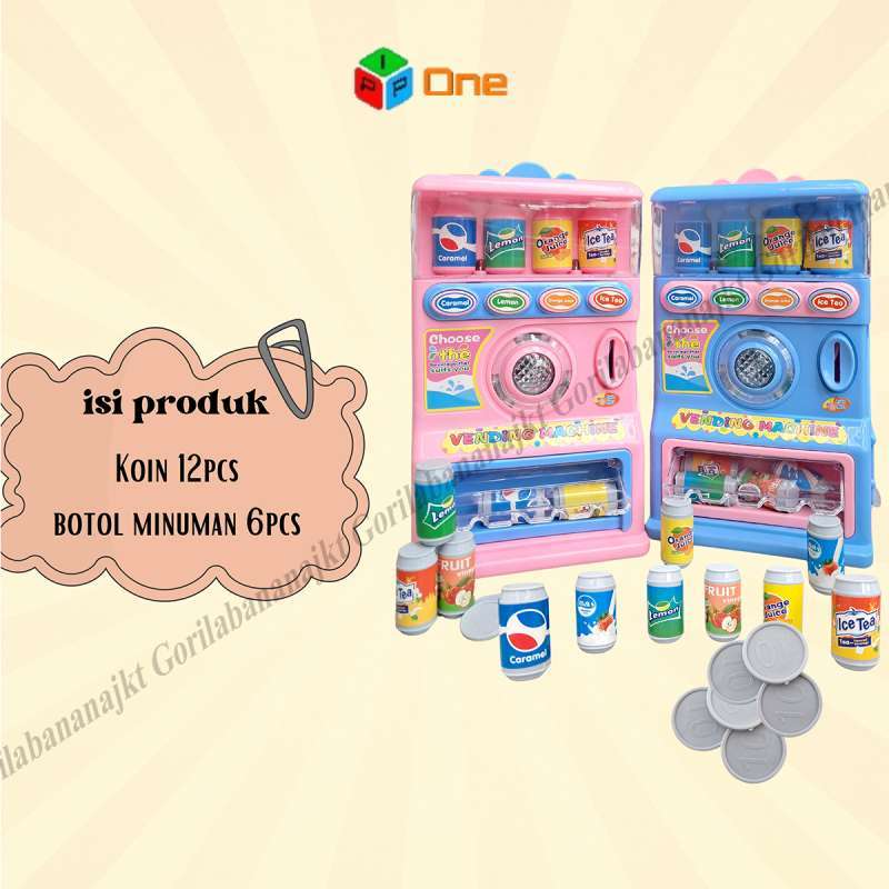 Jual Vending Machine Mainan Anak Mesin Minuman Otomatis Lampu Dan Lagu ...