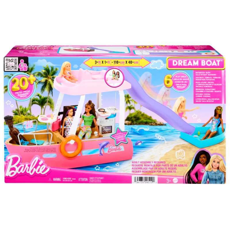 Promo Barbie Dream Boat Playset With Pool, Slide And 20+ Accessories ...