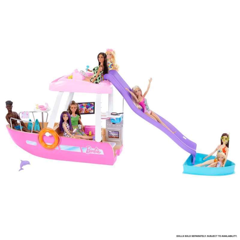 Promo Barbie Dream Boat Playset With Pool, Slide And 20+ Accessories ...