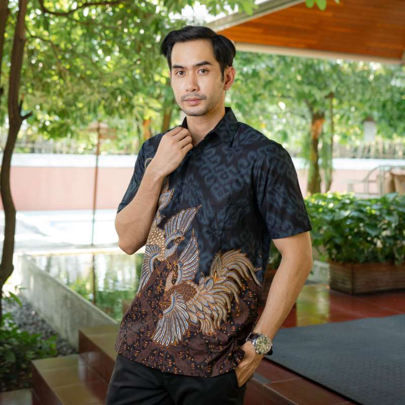 Promo Hadinata Batik Kemeja Pendek Superfine Rajendra Rihana - S Diskon ...