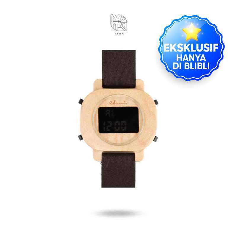 Promo Eboni Watch X Blibli Jam Tangan Kayu Digital Unisex Tera Series ...