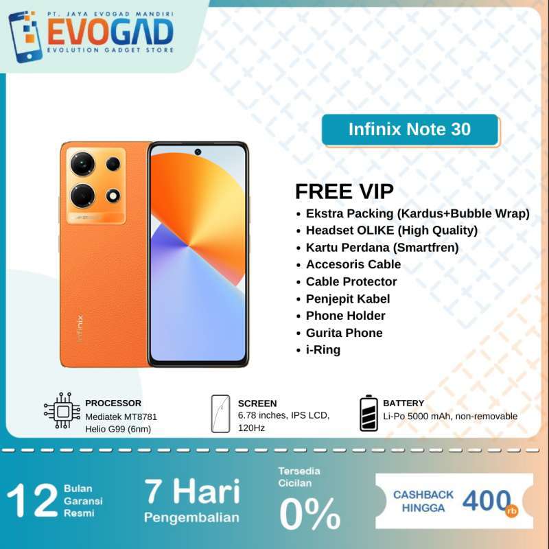 Jual Infinix Note 30 X6833b | Mediatek Mt8781 Helio G99 | - Free ...