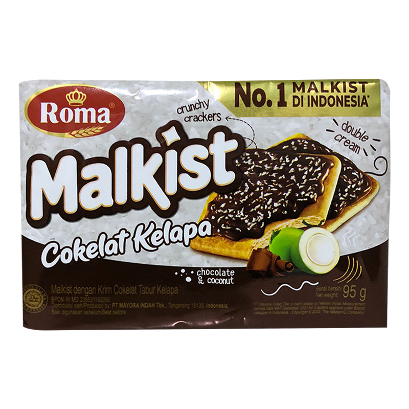 Jual Roma Malkist Cokelat Kelapa Crackers 95 G Di Seller Alfamidi ...