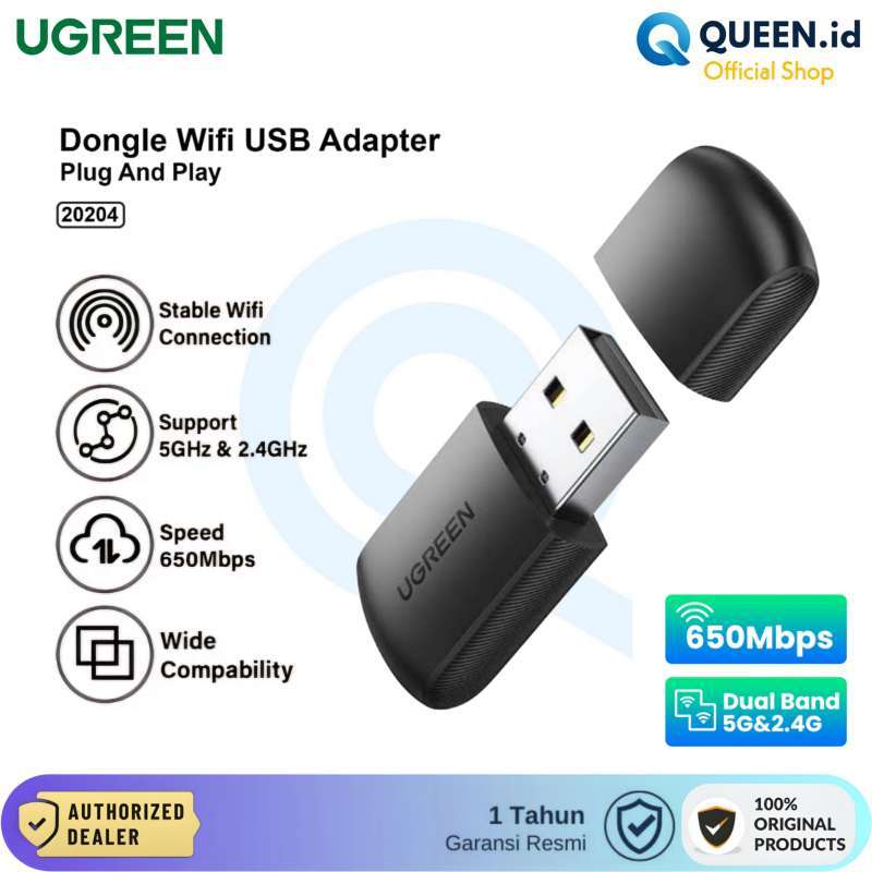 Jual Ugreen Dongle Wifi Receiver Adapter Original Murah - Harga Diskon Juli 2024 | Blibli