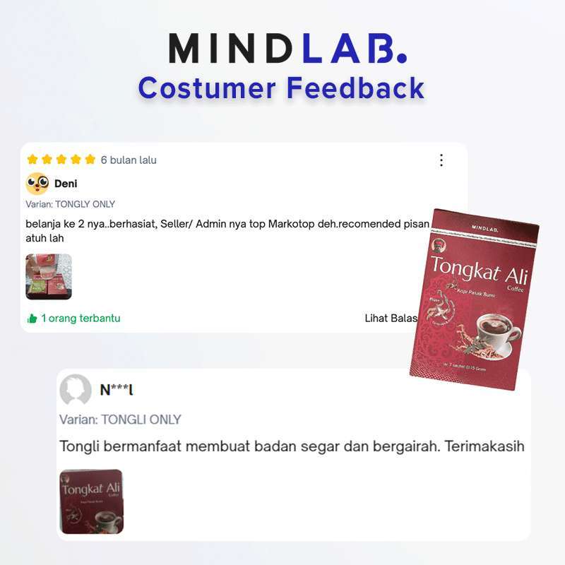 Jual Kopi Ekstrak Tongkat Ali Plus Horny Goat Weed & Cordyceps - Mindlab Di Seller Mindlab ...