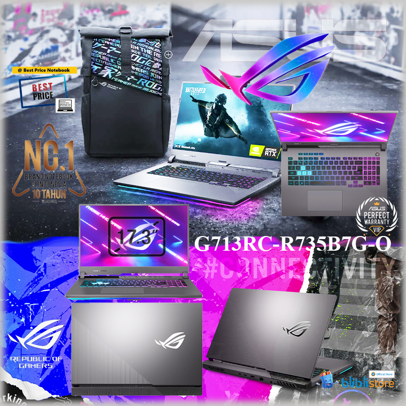 Jual Asus ROG Strix G17 G713RC-R735B7G-O /AMD Ryzen 7-6800H/16GB/512GB ...