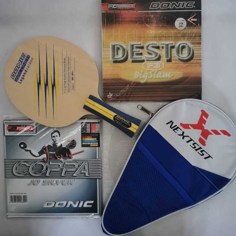 Jual Bat Donic Waldner Legend Carbon Plus Karet Donic Serang Set Di Seller Donic Indonesia ...