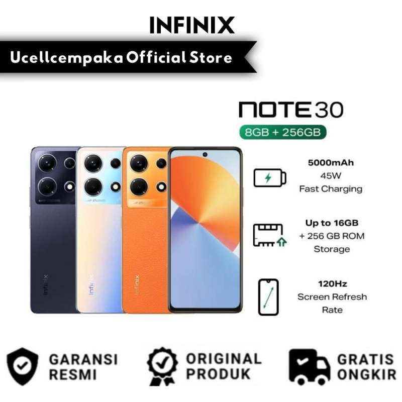 Jual Infinix Note 30 8 256gb Garansi Resmi Di Seller Ucellcempaka Official Store