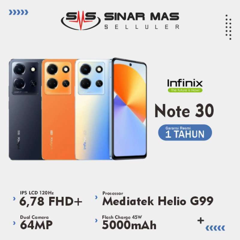 Jual Infinix Note 30 Smartphone [8gb/256gb] Garansi Resmi Di Seller Sinar Mas Selluler Official ...