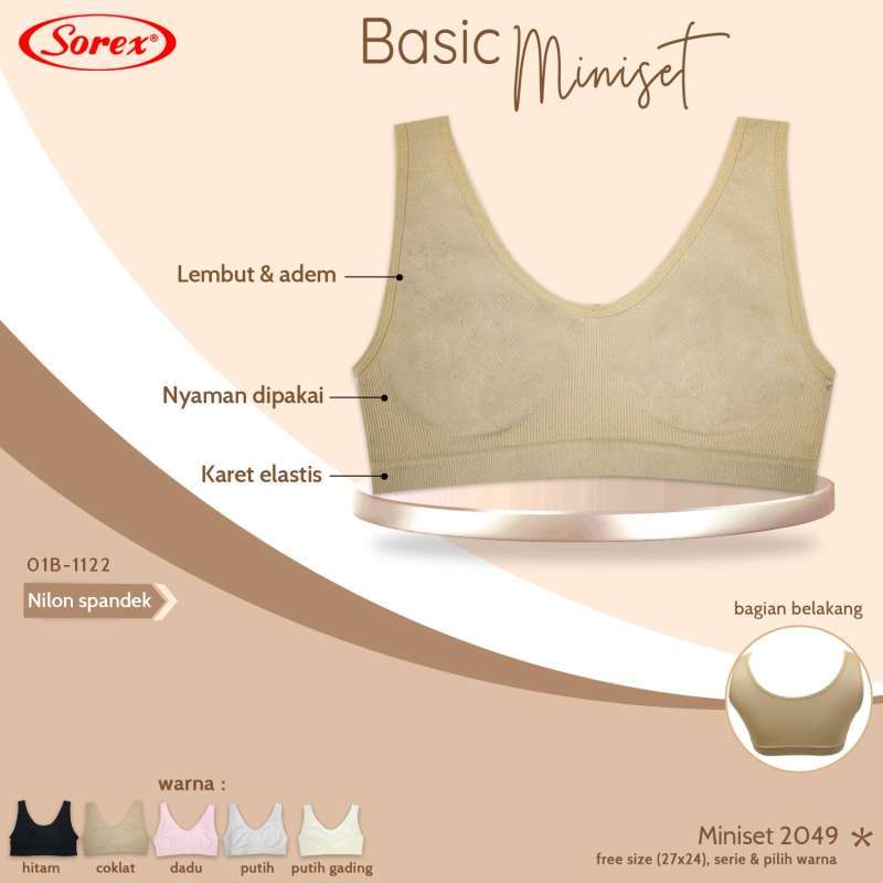 Promo Sorex Young Basic Miniset Anak Remaja Polos Step 1 Freesize Tanpa ...