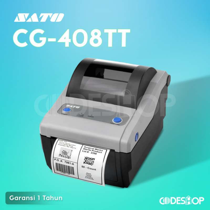 Promo BARCODE PRINTER SATO CG-408TT / CG 408 - PRINTER BARCODE SATO ...