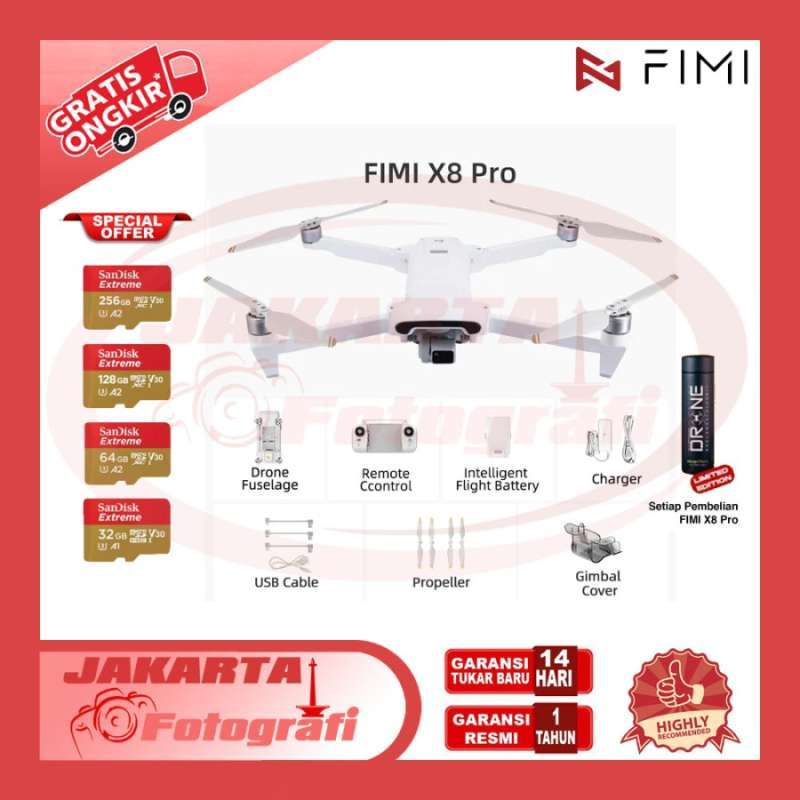 Jual Drone Fimi X8se 2022 V2 Combo Gps 10km 4k 48mp 3-axis Gimbal ...