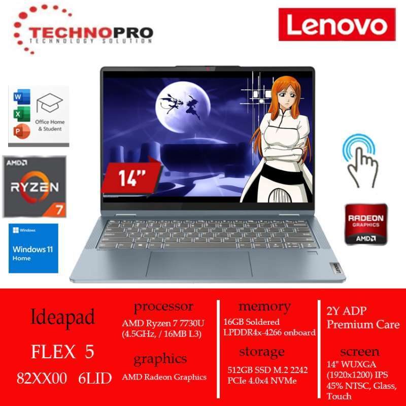 Promo Lenovo Ideapad Flex Abr Lid Mid Amd Ryzen U Amd Radeon Graphics Gb Gb
