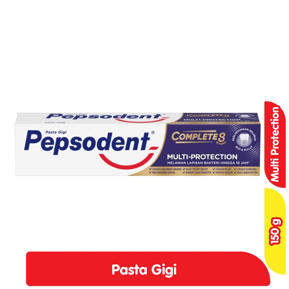 Jual Pepsodent Complete 8 Action Pasta Gigi Multi Protection 150 G Di ...