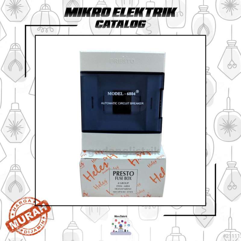Promo Heles Presto Fuse Box Mcb Inbow - Kotak Mcb 4 Group ...