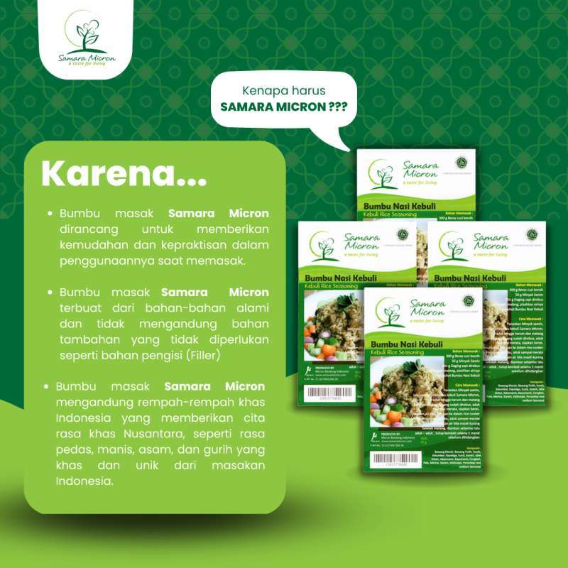 Jual Samara Micron Nasi Kebuli Bumbu Dapur [45 g] di Seller Samara Micron - Samara Micron - Kota ...
