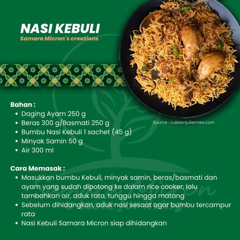 Jual Samara Micron Nasi Kebuli Bumbu Dapur [45 g] di Seller Samara ...