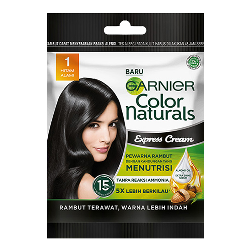 Jual Garnier Color Naturals Express Hair Color 01 Natural Black 20 G Di ...