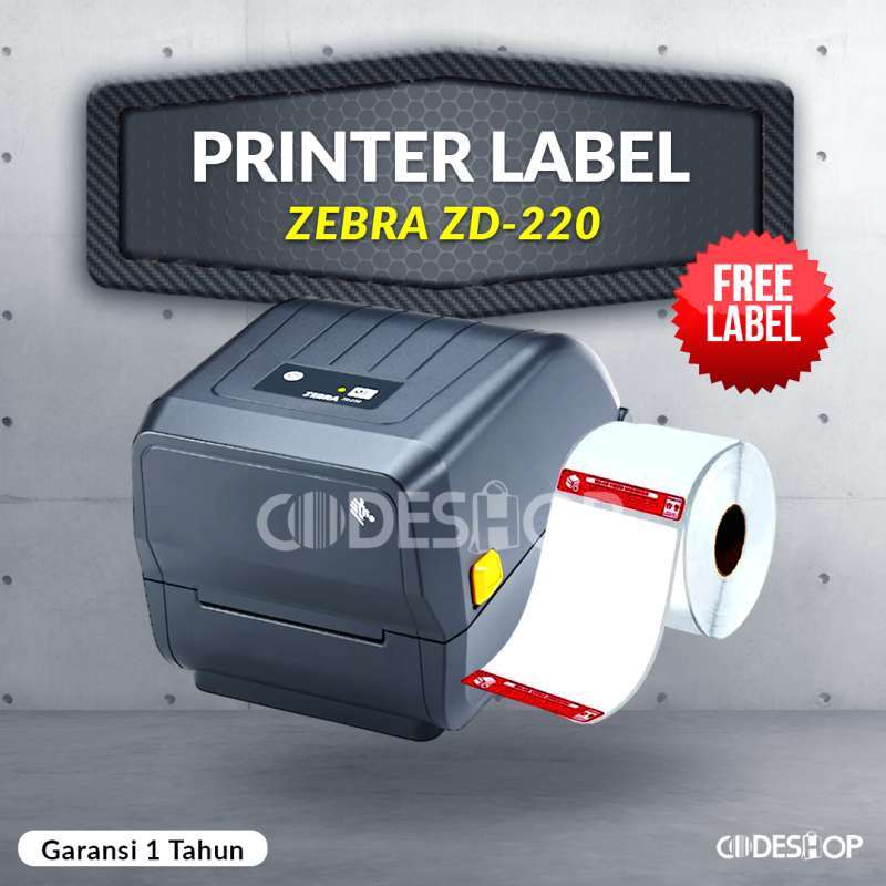 Promo BARCODE PRINTER ZEBRA ZD2200T / ZD 220T- PRINTER BARCODE ZEBRA ...