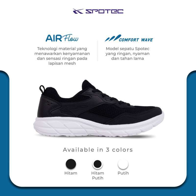 Jual Spotec Sepatu Student Neuro Hitam - Putih di Seller SPOTEC ...