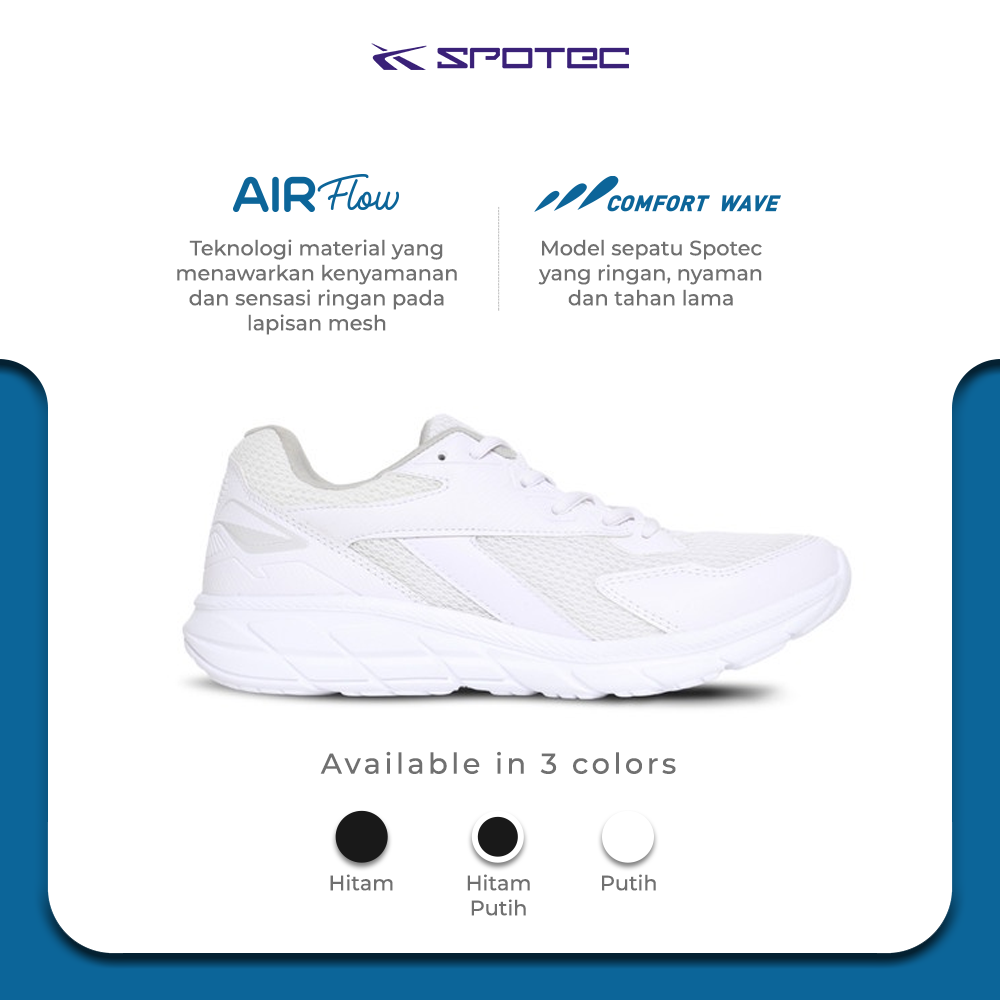 Jual Spotec Sepatu Student Walden Putih - Putih di Seller SPOTEC ...