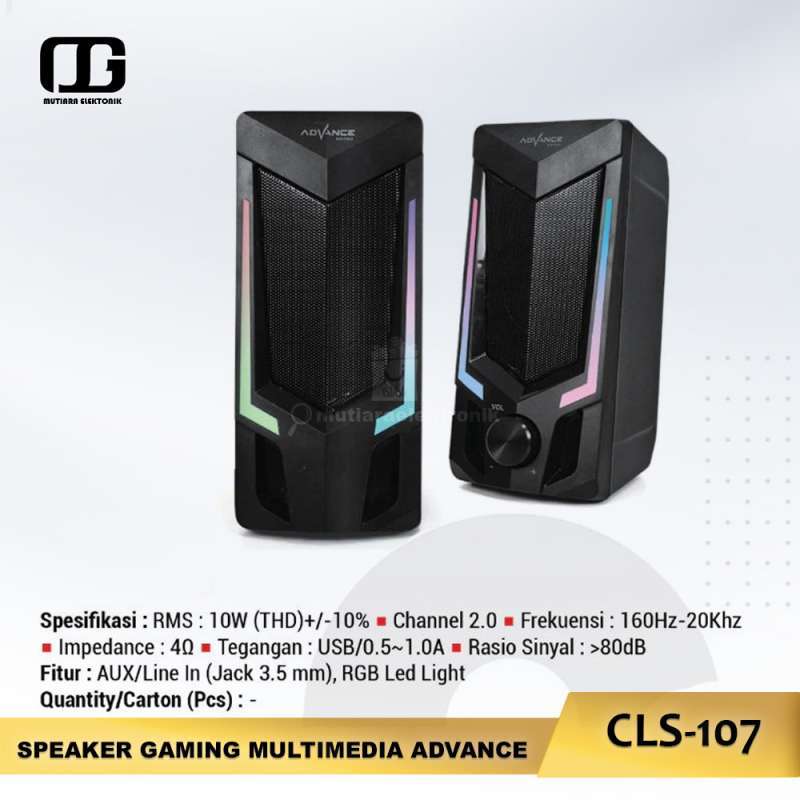 Jual Advance Cls-107 Speaker Gaming Laptop & Komputer Rgb Light Di ...