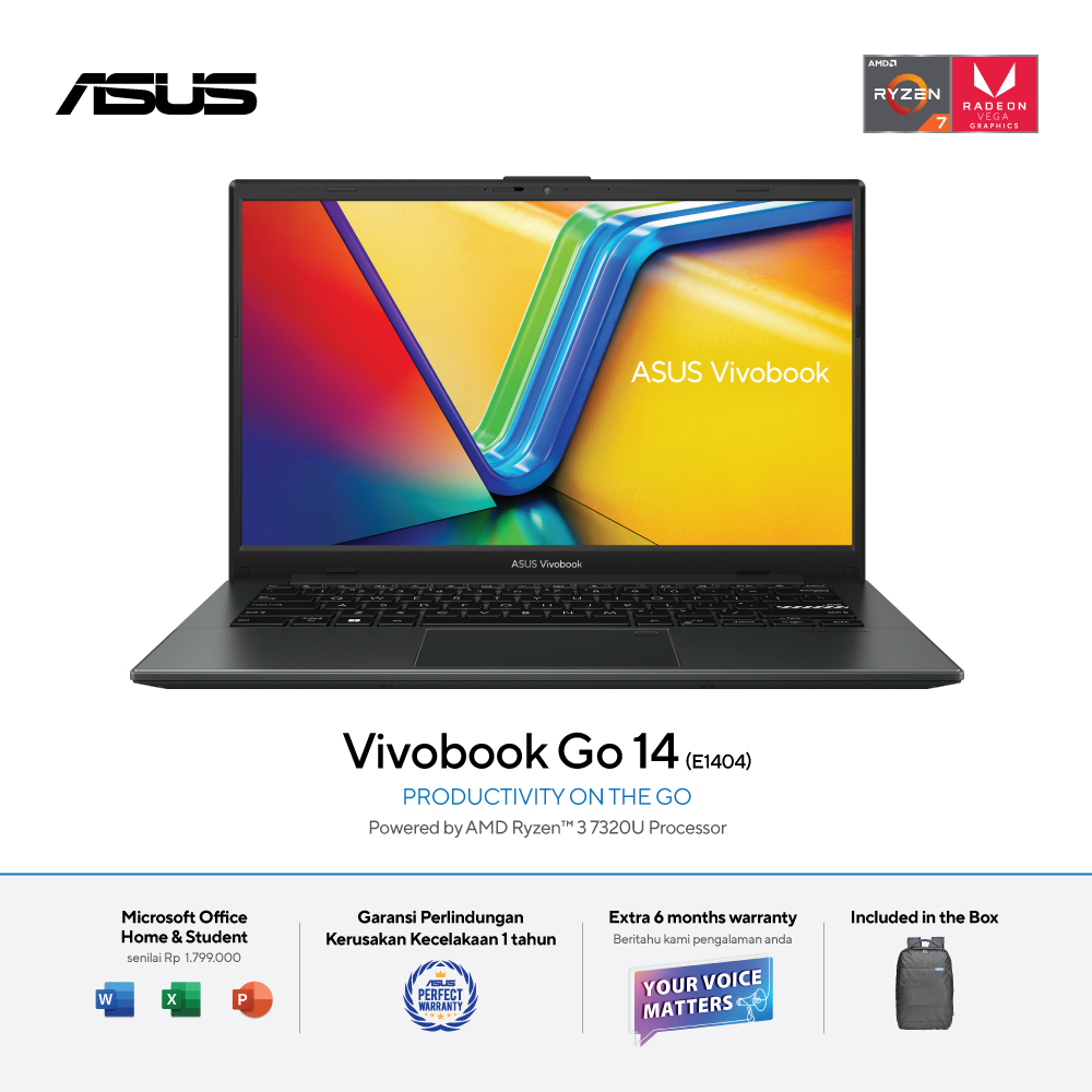 Promo Asus Vivobook Go 14 E1404fa-fhd551 Notebook - Mixed Black ( R5 ...