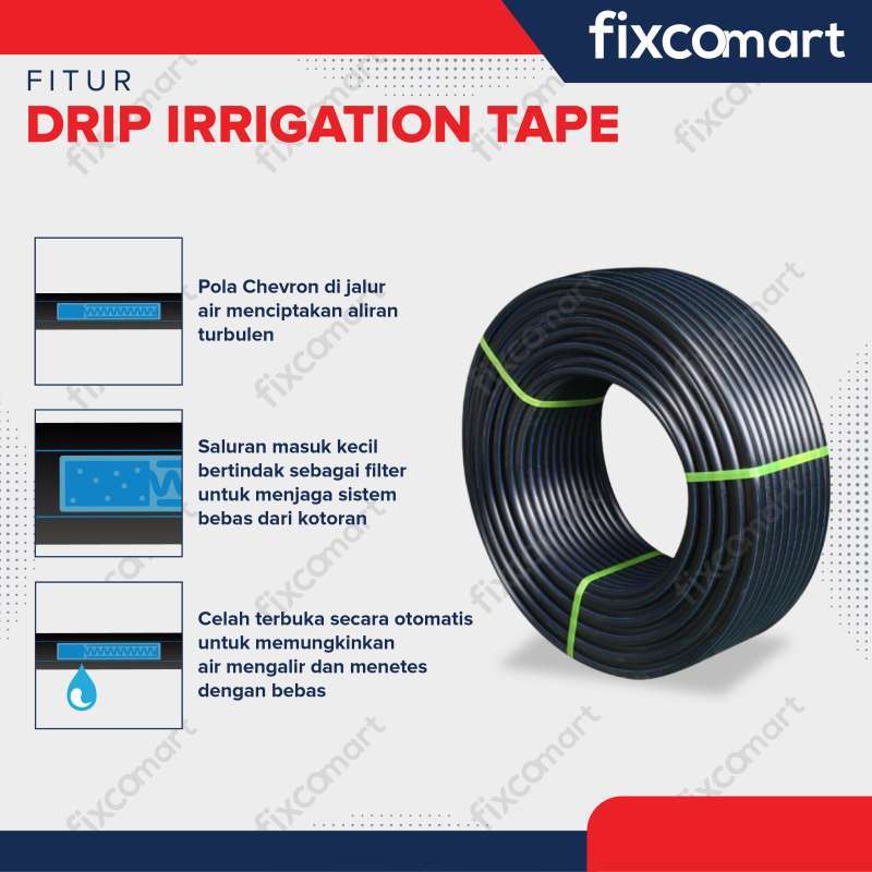 Promo Selang Irigasi Alat Siram Air Taman Hidroponik Drip Tape 16 Mm ...