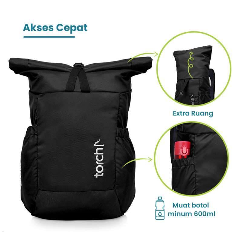 Promo Torch Tas Ransel Punggung Lipat Pria Wanita - Foldable Backpack ...