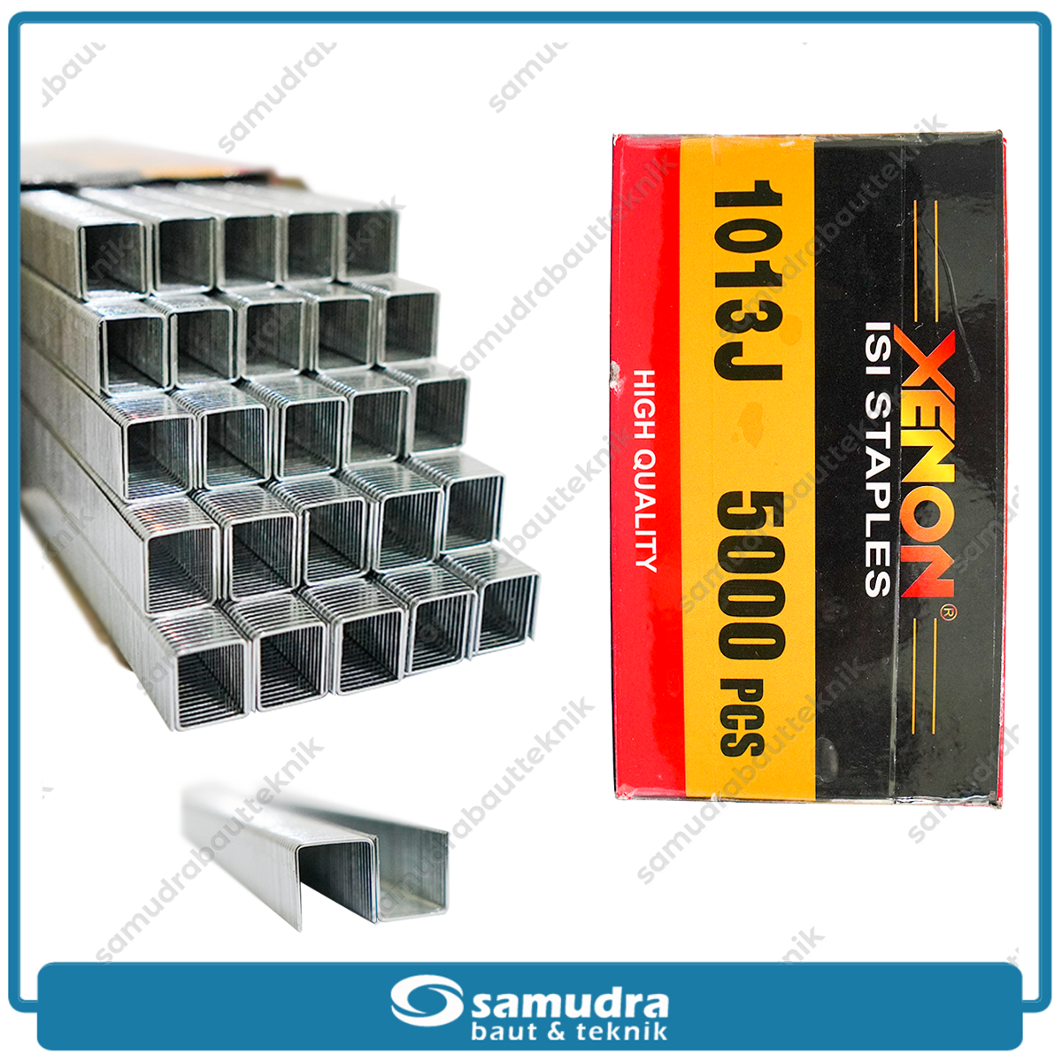 Promo XENON 1013J Isi Staples Tembak Angin Refill U Nailer Stapler Gun ...