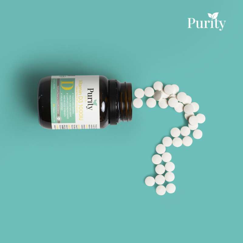Jual Purity Vitamin D3 1000iu - Suplemen Vitamin | Menjaga Kesehatan ...