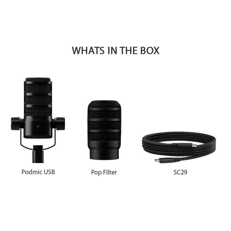 Promo Jpc Kemang Rode Podmic Usb Versatile Dynamic Broadcast Microphone Pod Mic Garansi Resmi ...