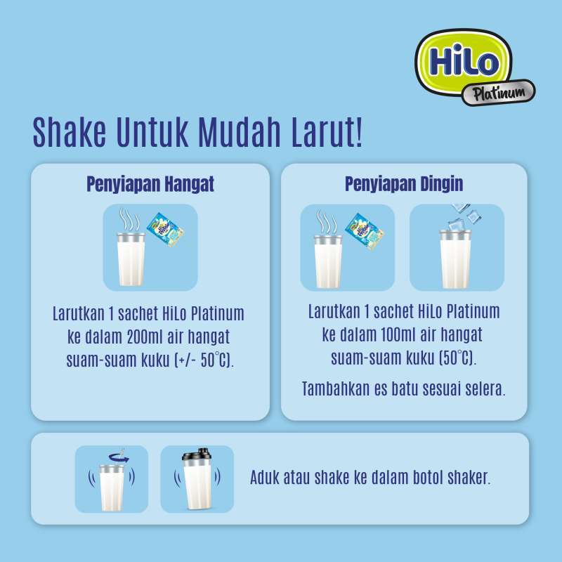 Promo Twin Pack - Hilo Platinum + Hmb (8 Sachet) - Susu Tinggi Protein ...