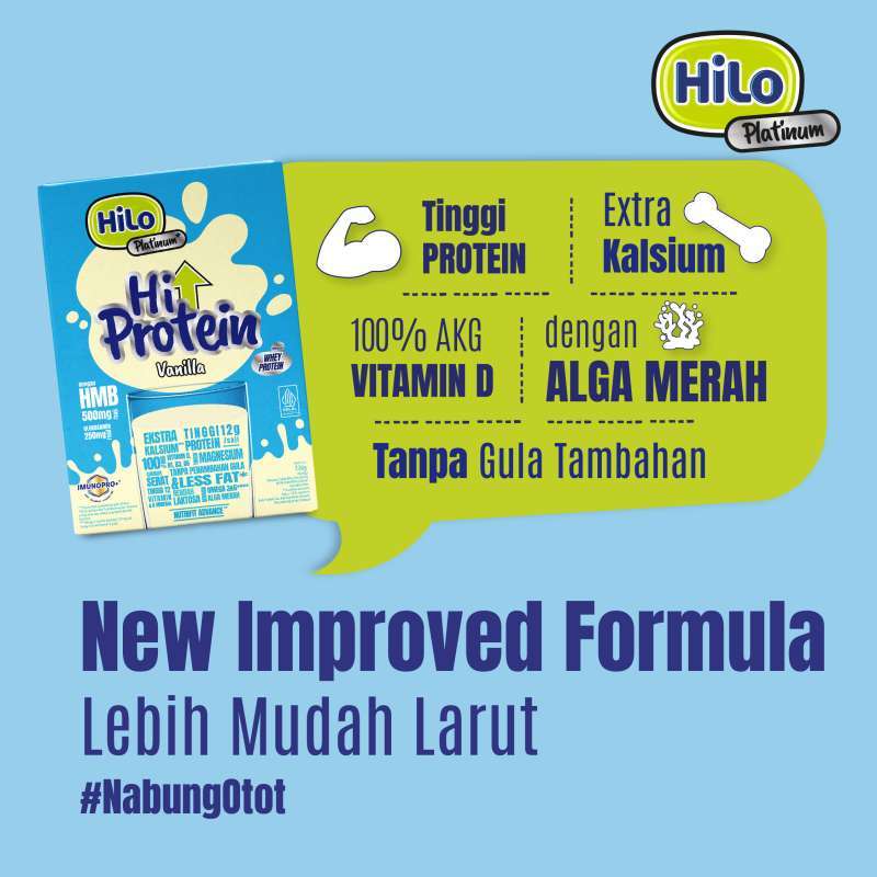 Promo Twin Pack - Hilo Platinum + Hmb (8 Sachet) - Susu Tinggi Protein ...