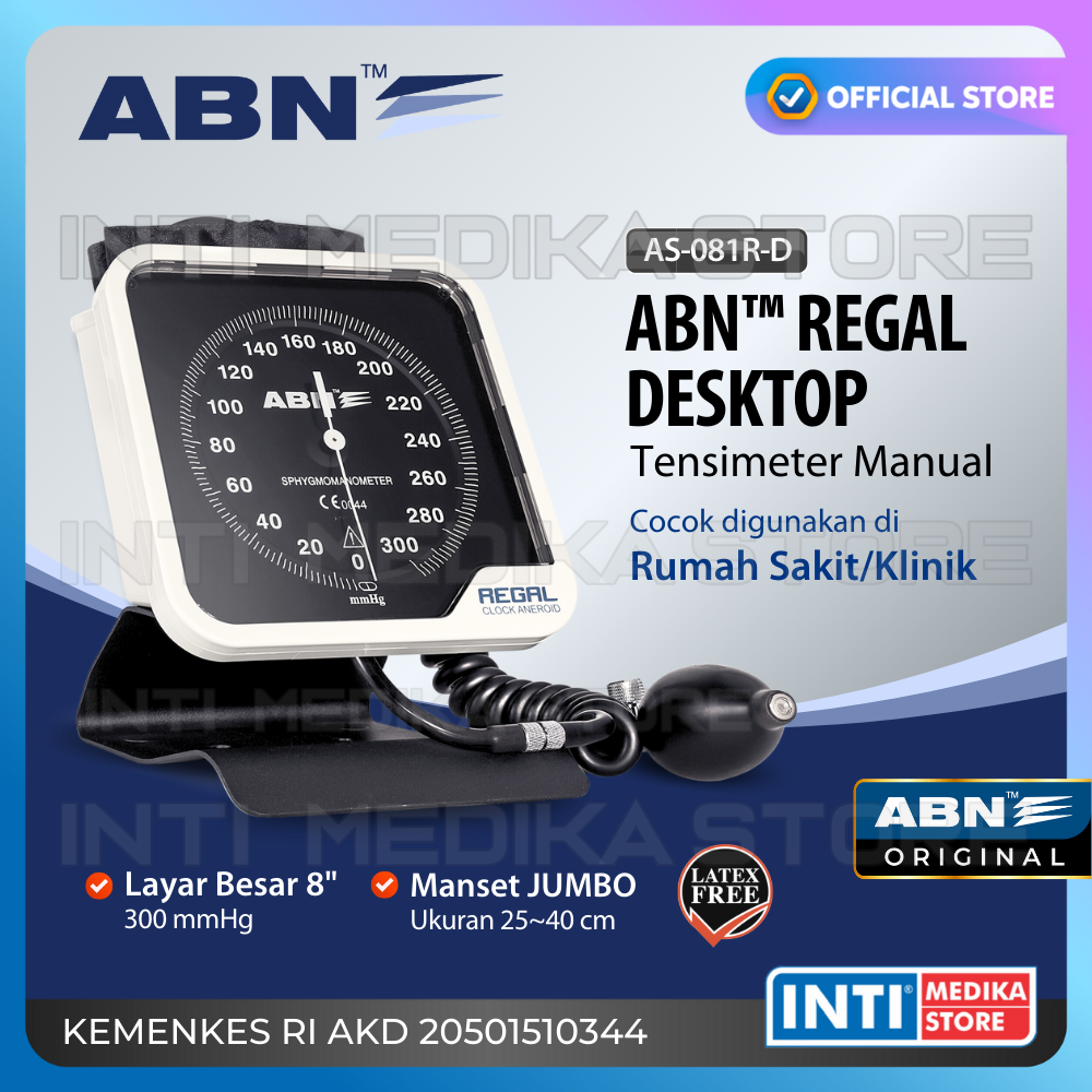 Jual ABN - Tensimeter Aneroid Regal DESKTOP 081R-D | Tensi Manual di Seller INTI MEDIKA STORE ...