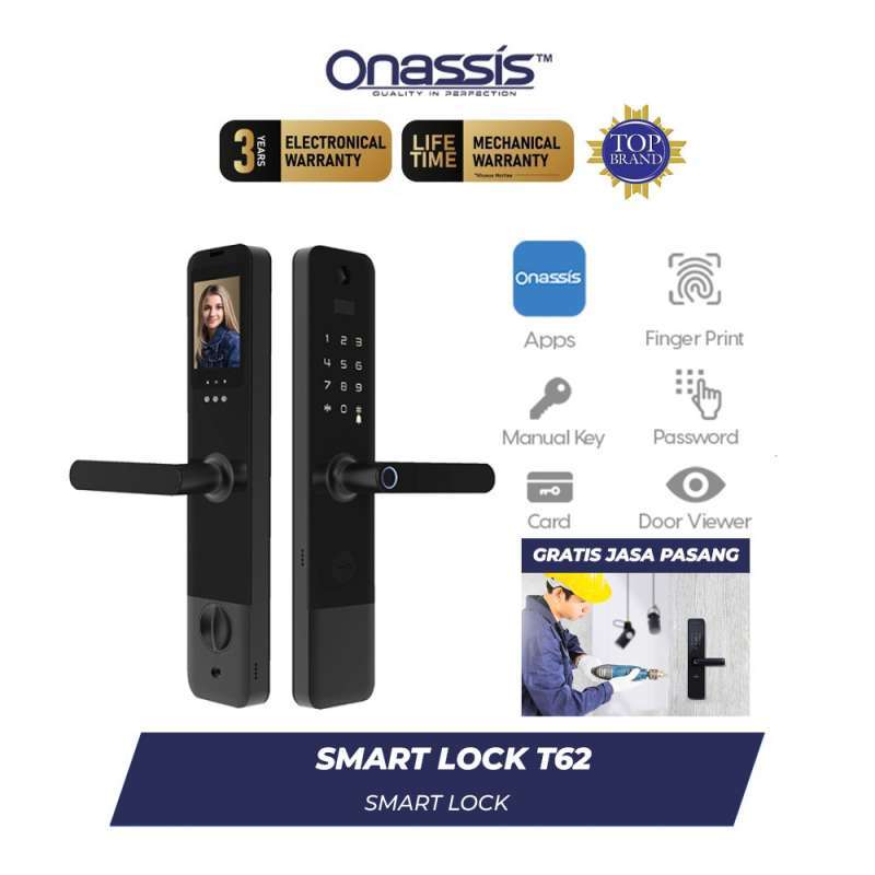 Promo Onassis Smart Lock T62 Pro Camera Built In & Pemasangan Diskon 49 ...