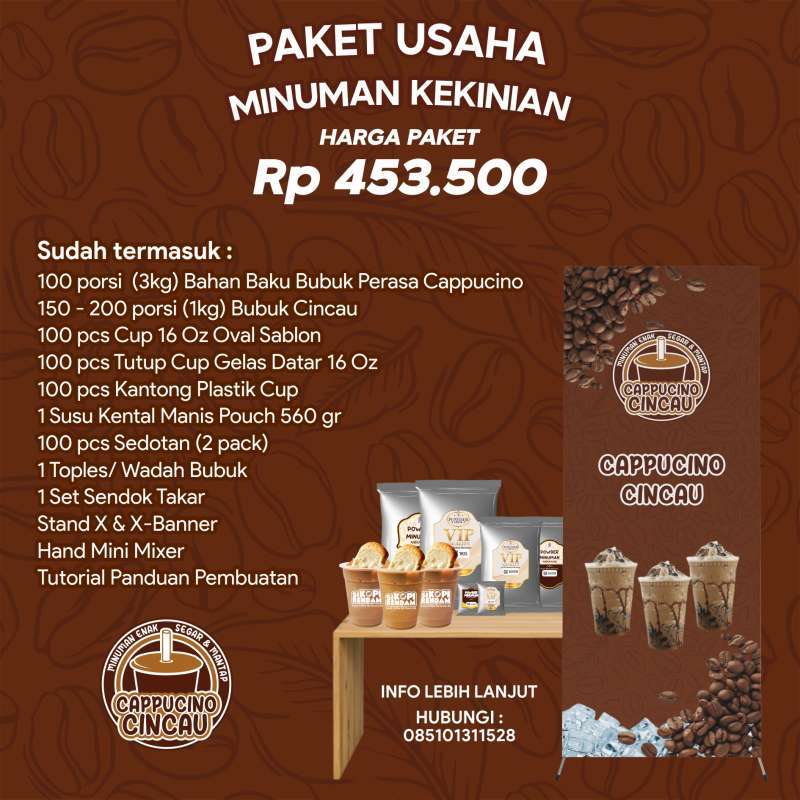 Jual Paket Usaha Minuman Es Cappucino Cincau Kemitraan Usaha Minuman ...