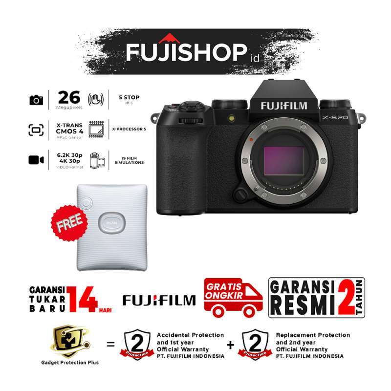 Jual Fujifilm Xs20 / Fujifilm X-s20 Kamera Mirrorless Garansi Resmi Di ...