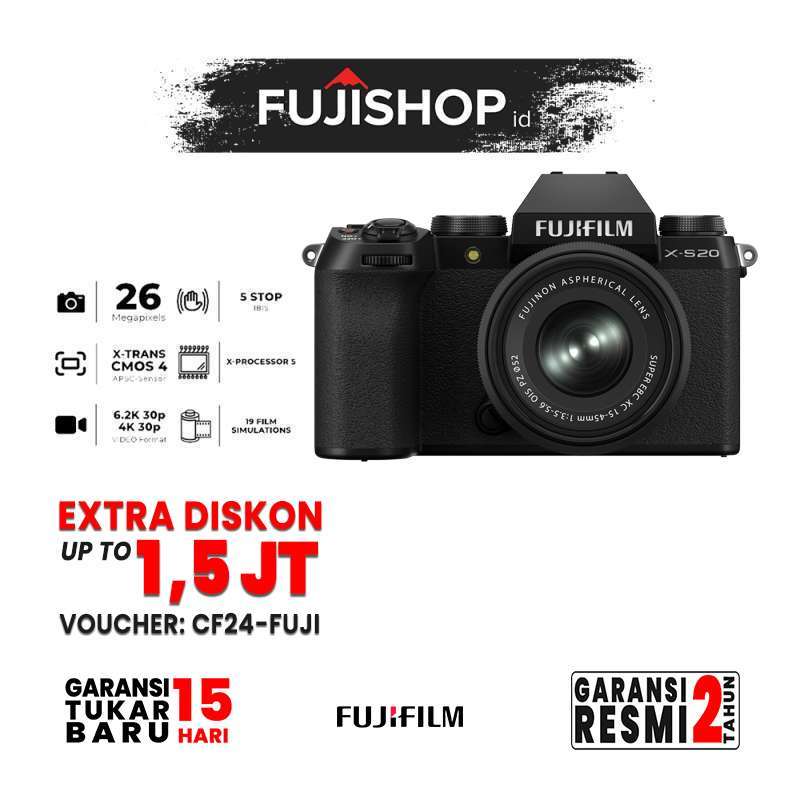 Jual Fujifilm Xs20 / Fujifilm X-s20 Kamera Mirrorless Garansi Resmi Di ...