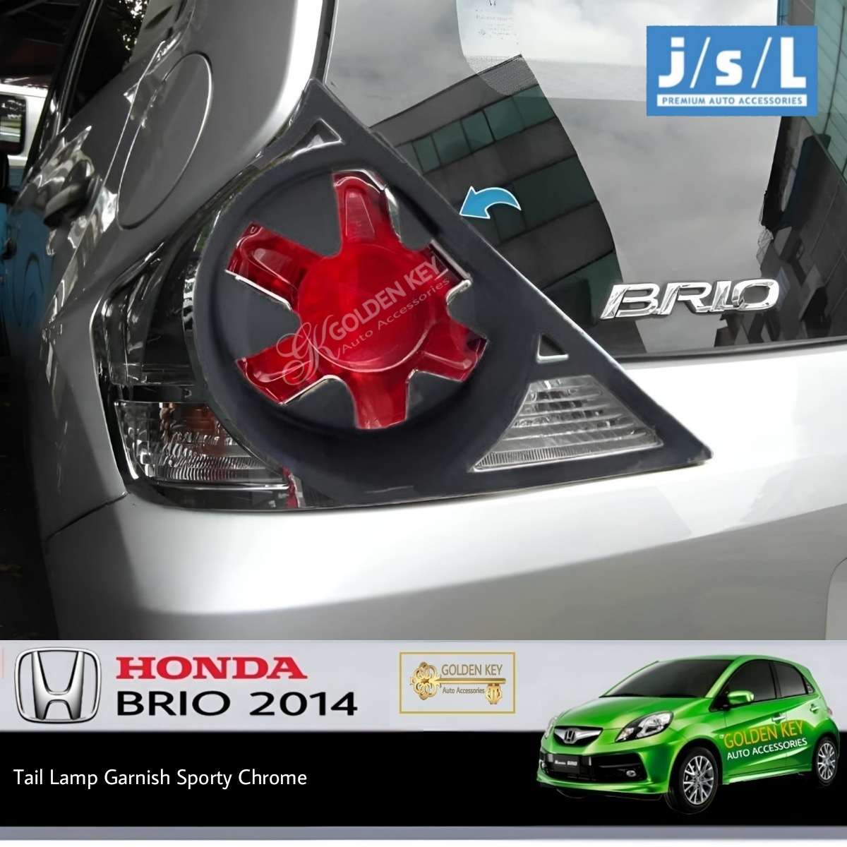 Jual Honda Brio 2014 Tail Lamp Garnish Garnish Belakang Blacktivo di ...