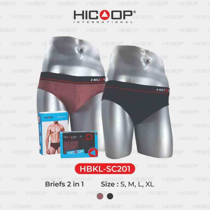 Promo Celana Dalam Brief Adem Pria Hicoop Hbkl-sc201 Diskon 25% Di Seller Hicoop International ...