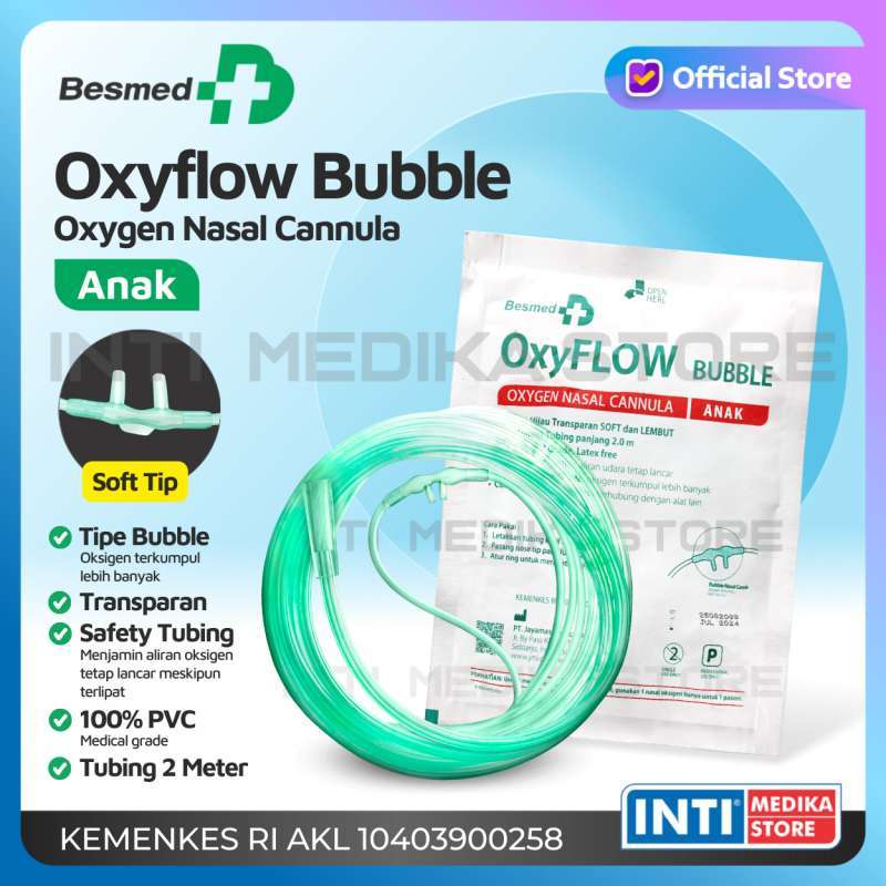 Jual Besmed - Oxyflow Bubble Nasal Cannula | Selang Oksigen Anak & Dewasa Di Seller Inti Medika ...