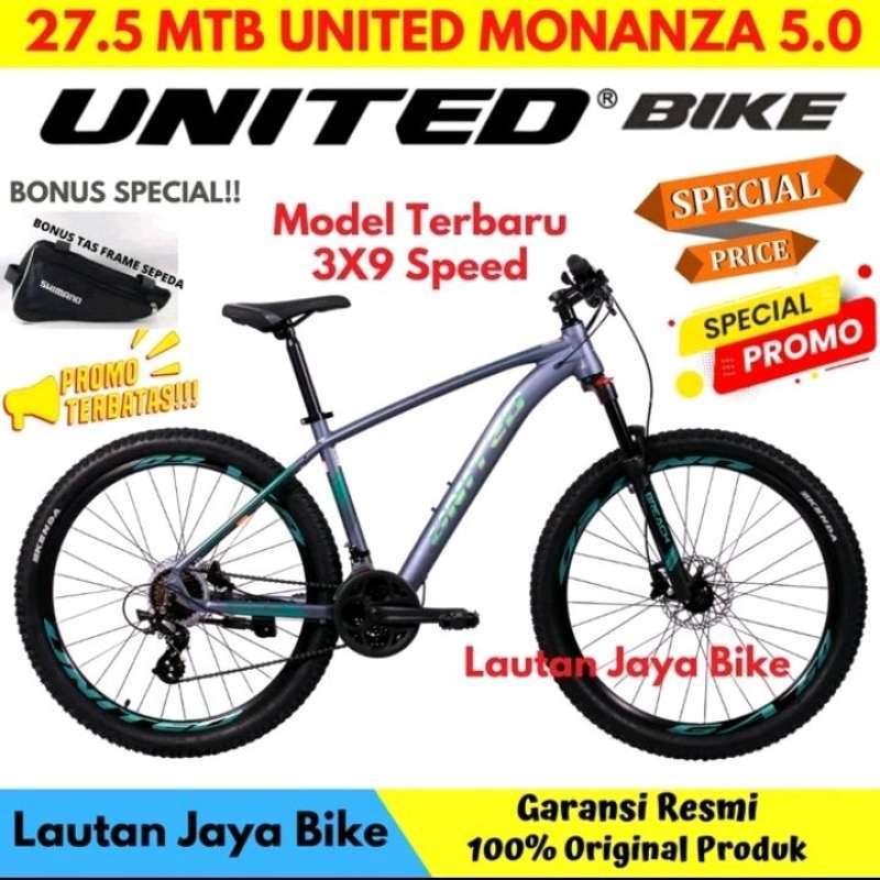 Jual Sepeda 27.5 Mtb United Monanza 5.0 Rem Hidrolik 24 Speed New Di ...
