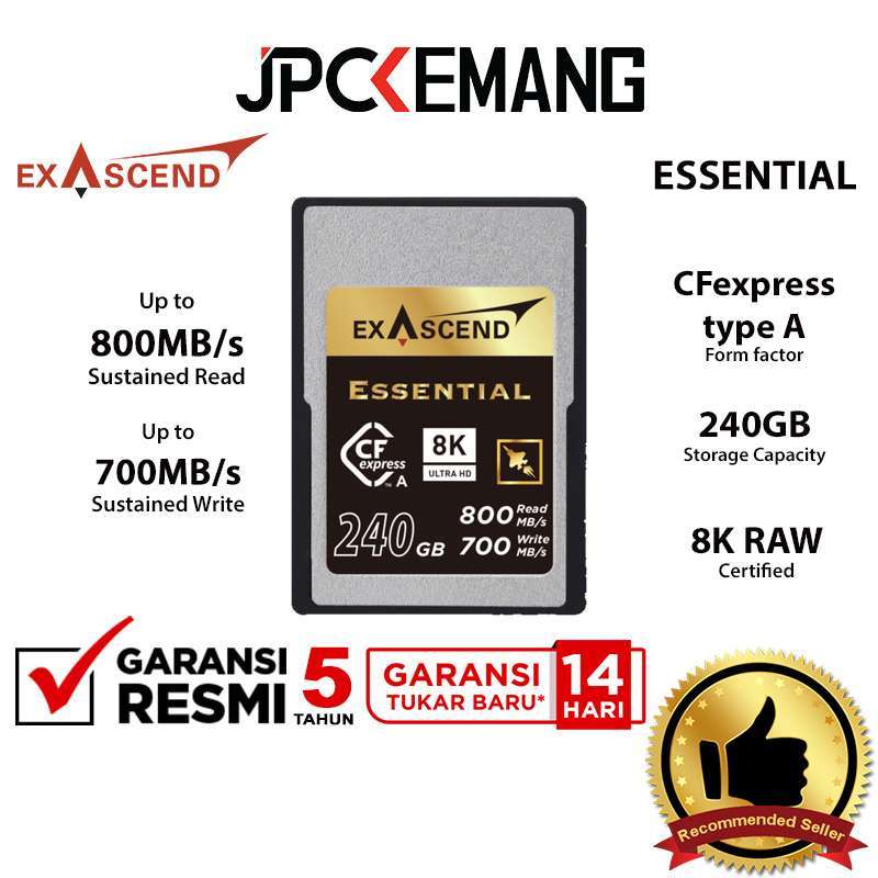 Jual Jpc Kemang Exascend 240gb Essential Cfexpress Type A Cf Express ...