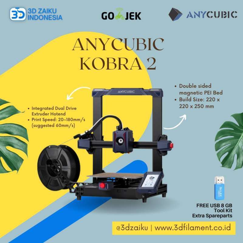 Promo 3d Printer Anycubic Kobra 2 Dual Drive High Speed Autolevel Diskon 8% Di Seller 3d Zaiku ...