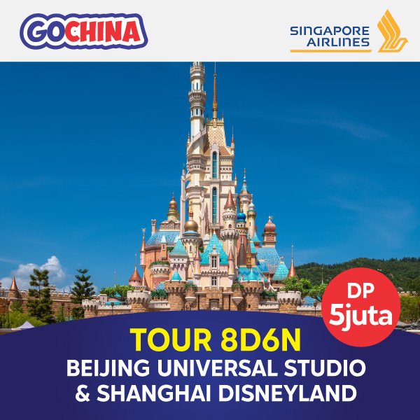 Jual GOCHINA - [Keberangkatan Surabaya] TOUR 8D6N BEIJING UNIVERSAL STUDIO & SHANGHAI DISNEYLAND ...